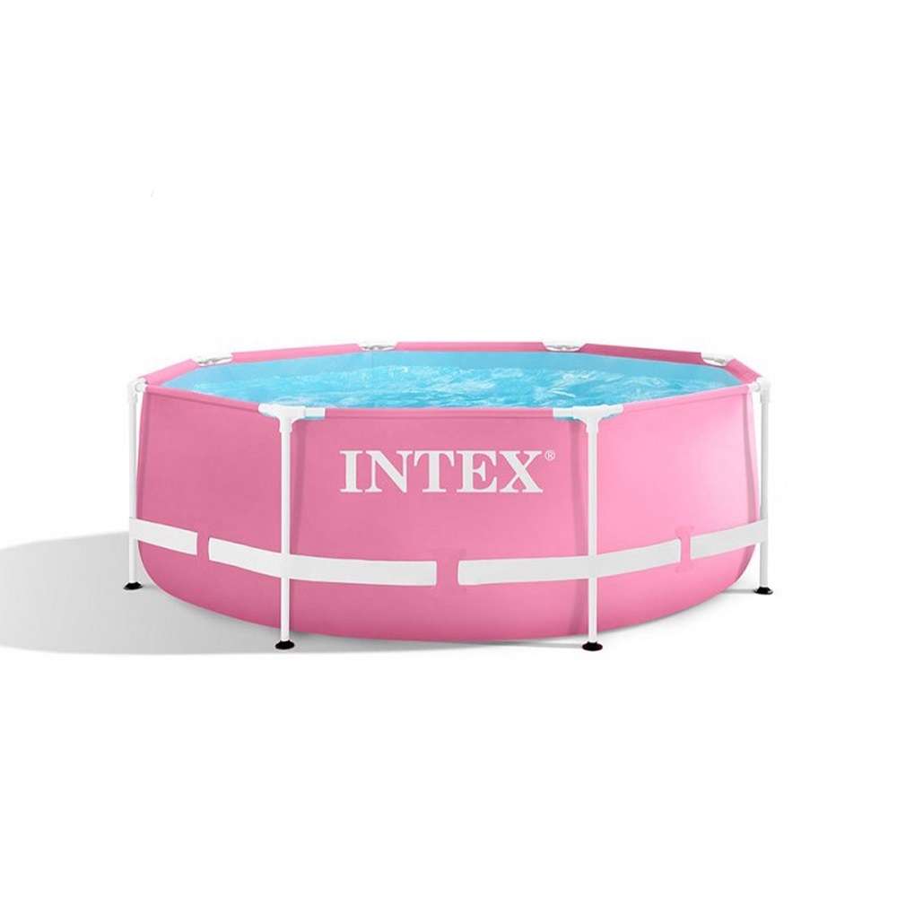 Bazen sa metalnim okvirom 244cm x 76cm 28290NP roza INTEX - FIS d.o.o.